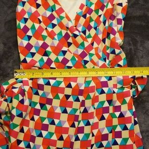 kate spade | Dresses | Kate Spade Geometric Wrap And Tie Dress Sz 2 ...